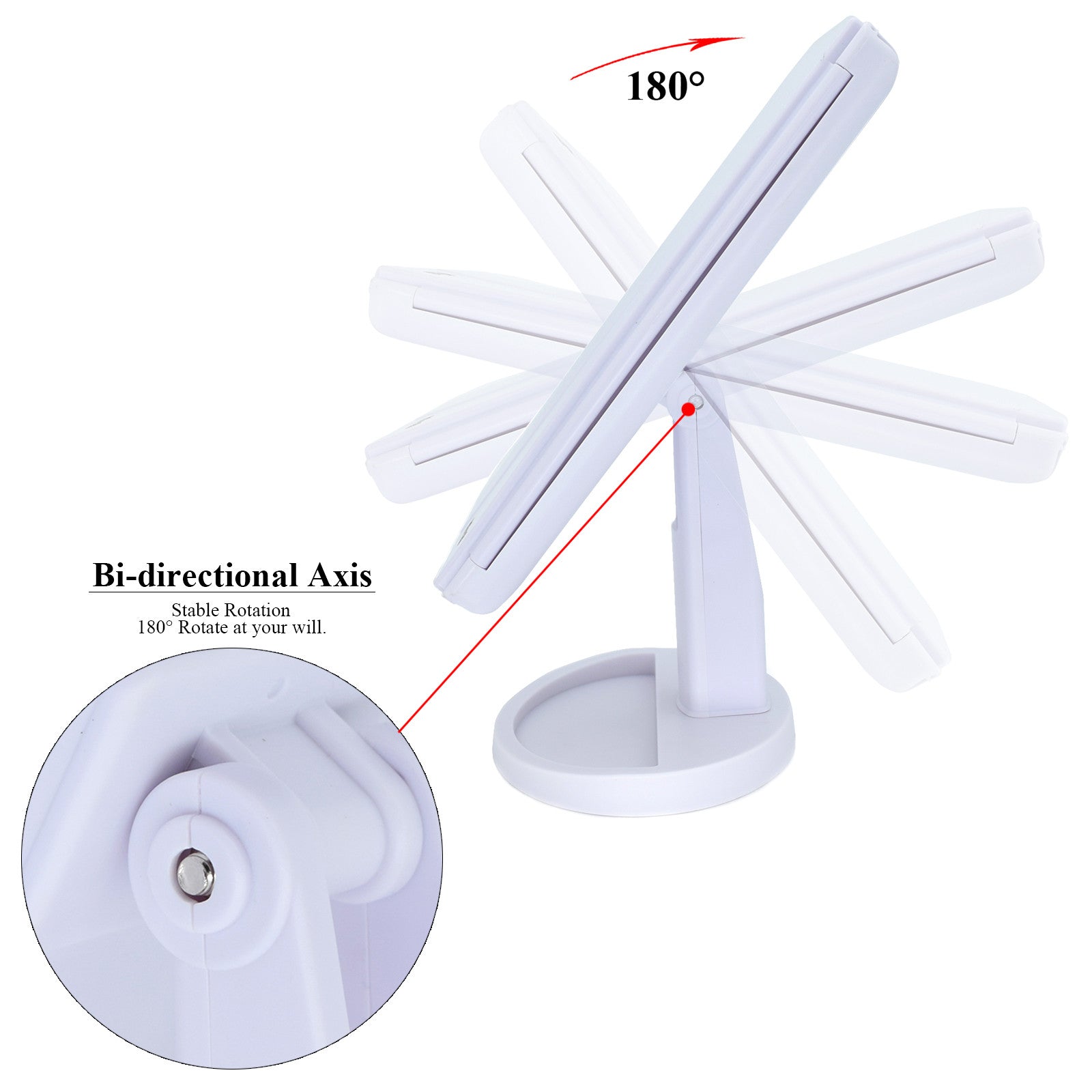 Magnifying Lighted Mirror White – Dolovemk Beauty