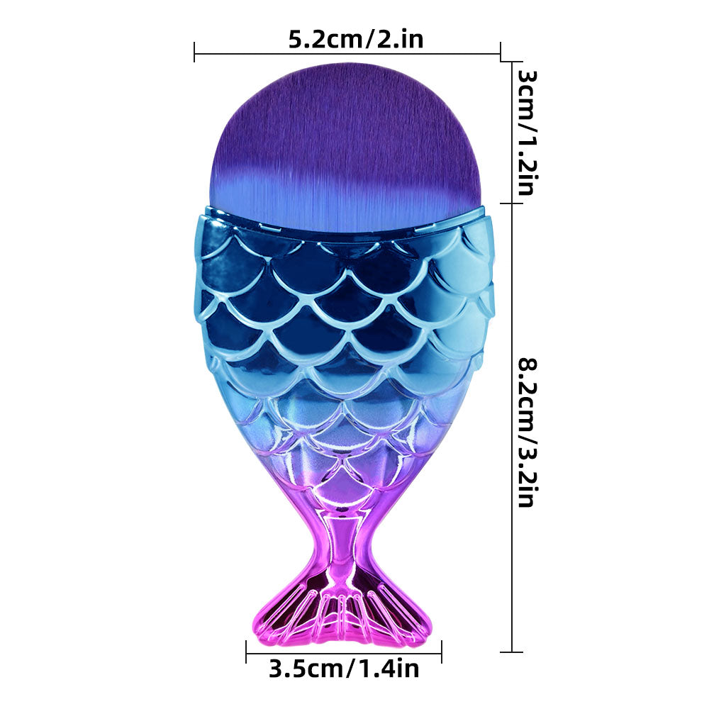 Fish tail Makeup brush foundation make-up brush – Dolovemk Beauty