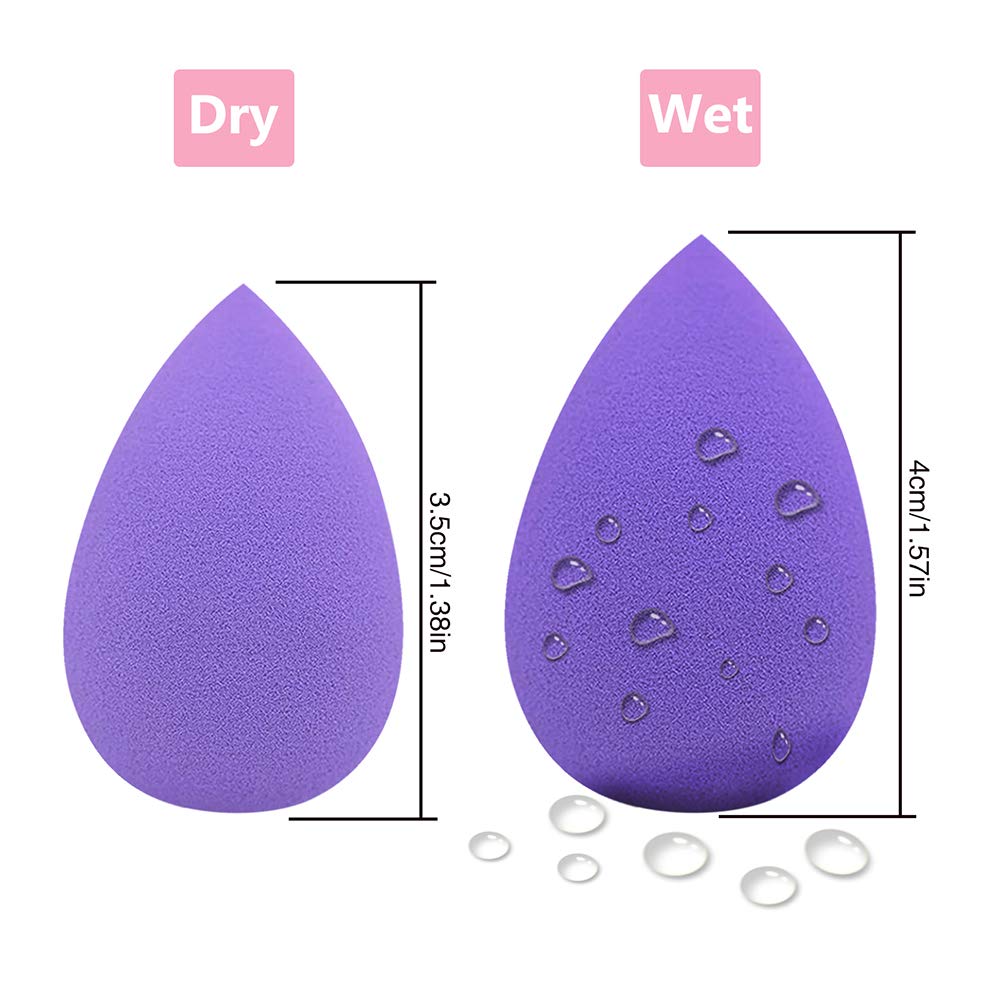 Mini Teardrop-Shaped Non-Latex Beauty Blenders | 6-Color Precision Eye ...