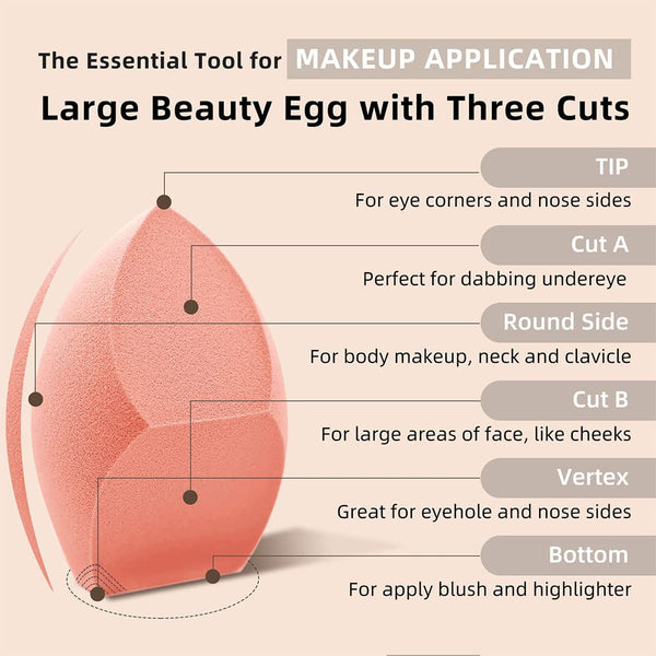 Large Makeup Sponges Blender – Dolovemk Beauty