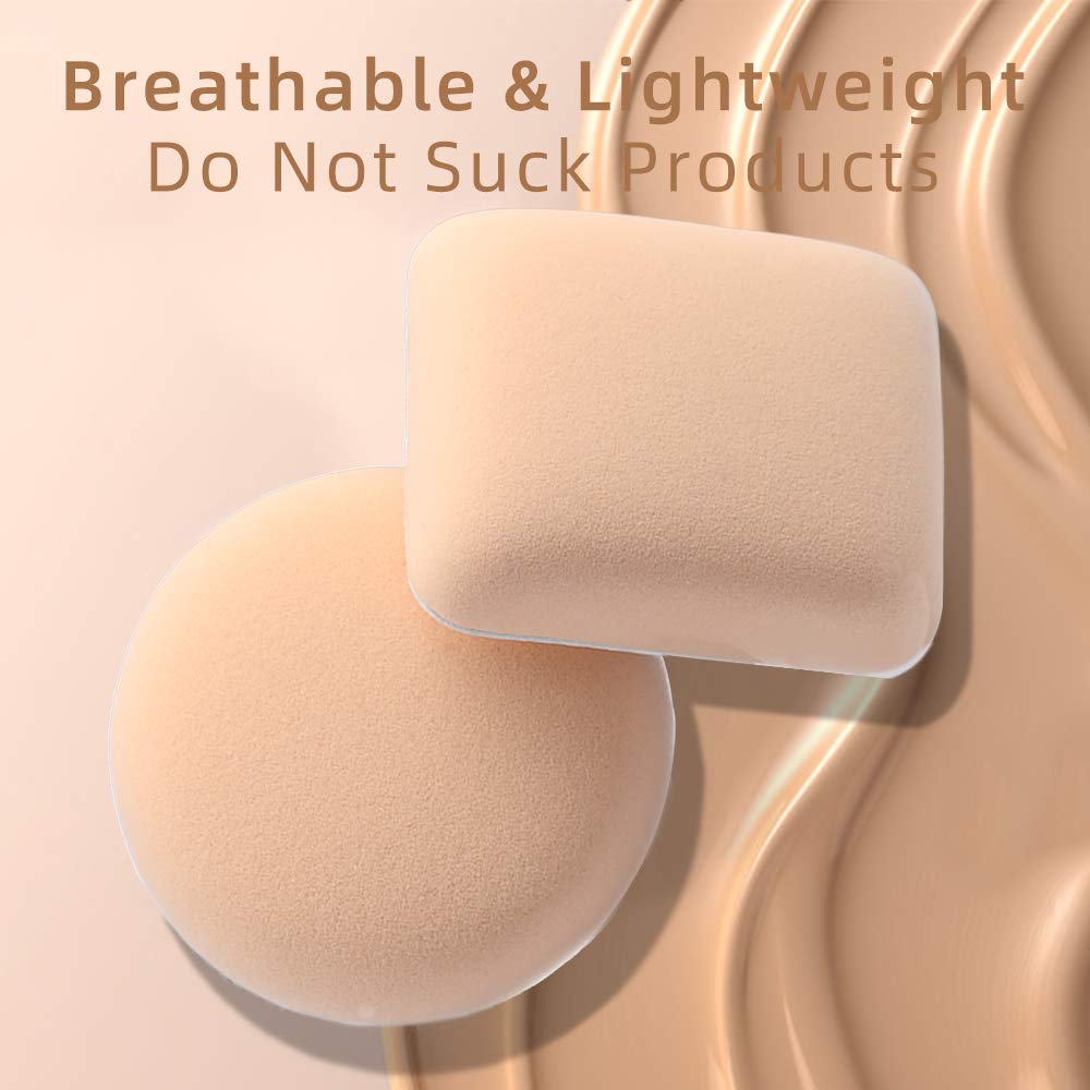 4Pcs Round & Square Foundation Sponge – Dolovemk Beauty