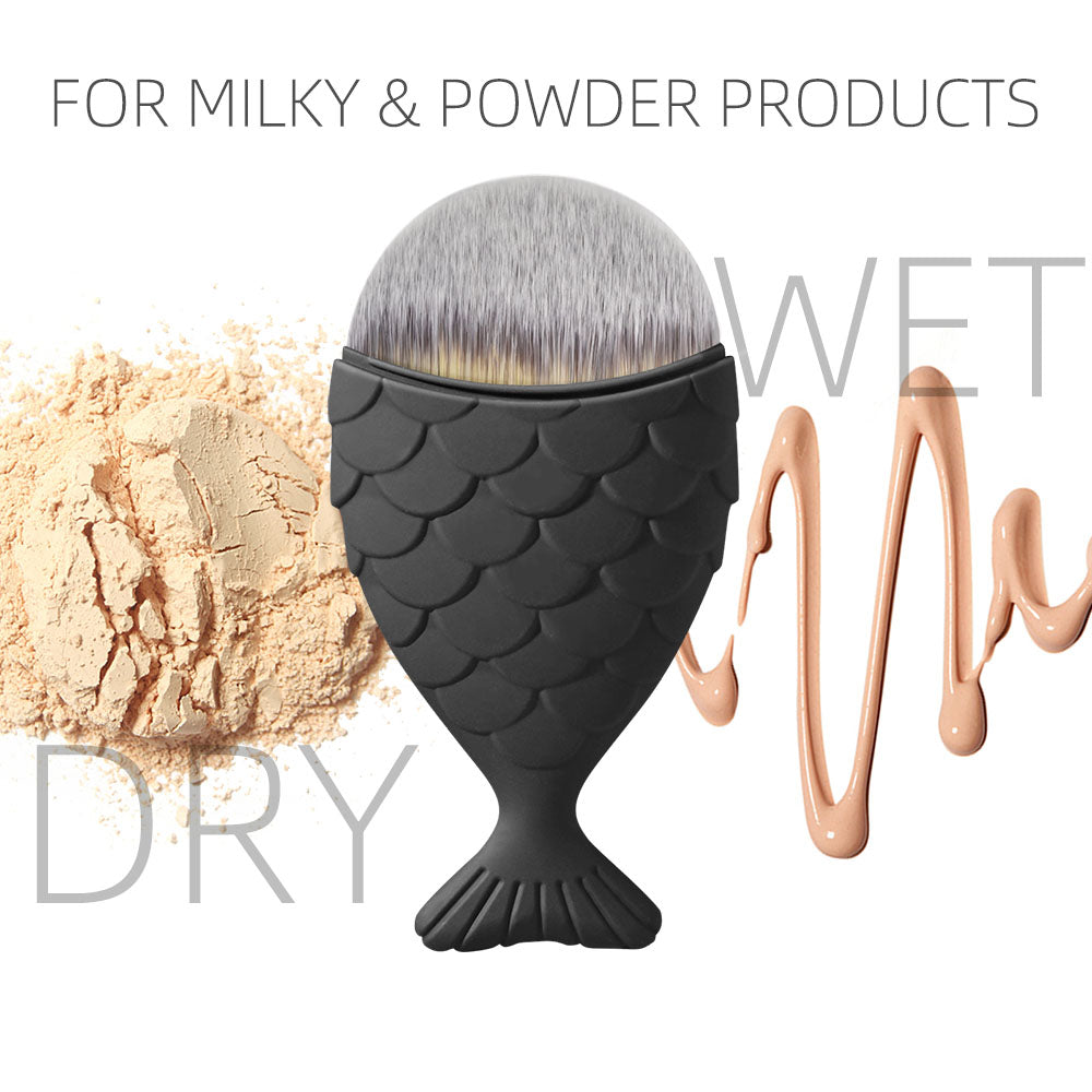 Fish tail Makeup brush foundation make-up brush – Dolovemk Beauty